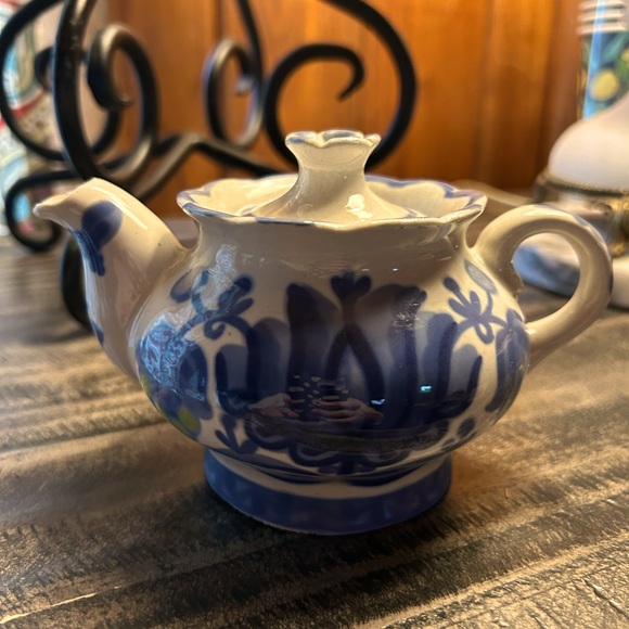 Vintage | Dining | Vintage Gzhel Small Tea Pot Blue White Porcelain ...